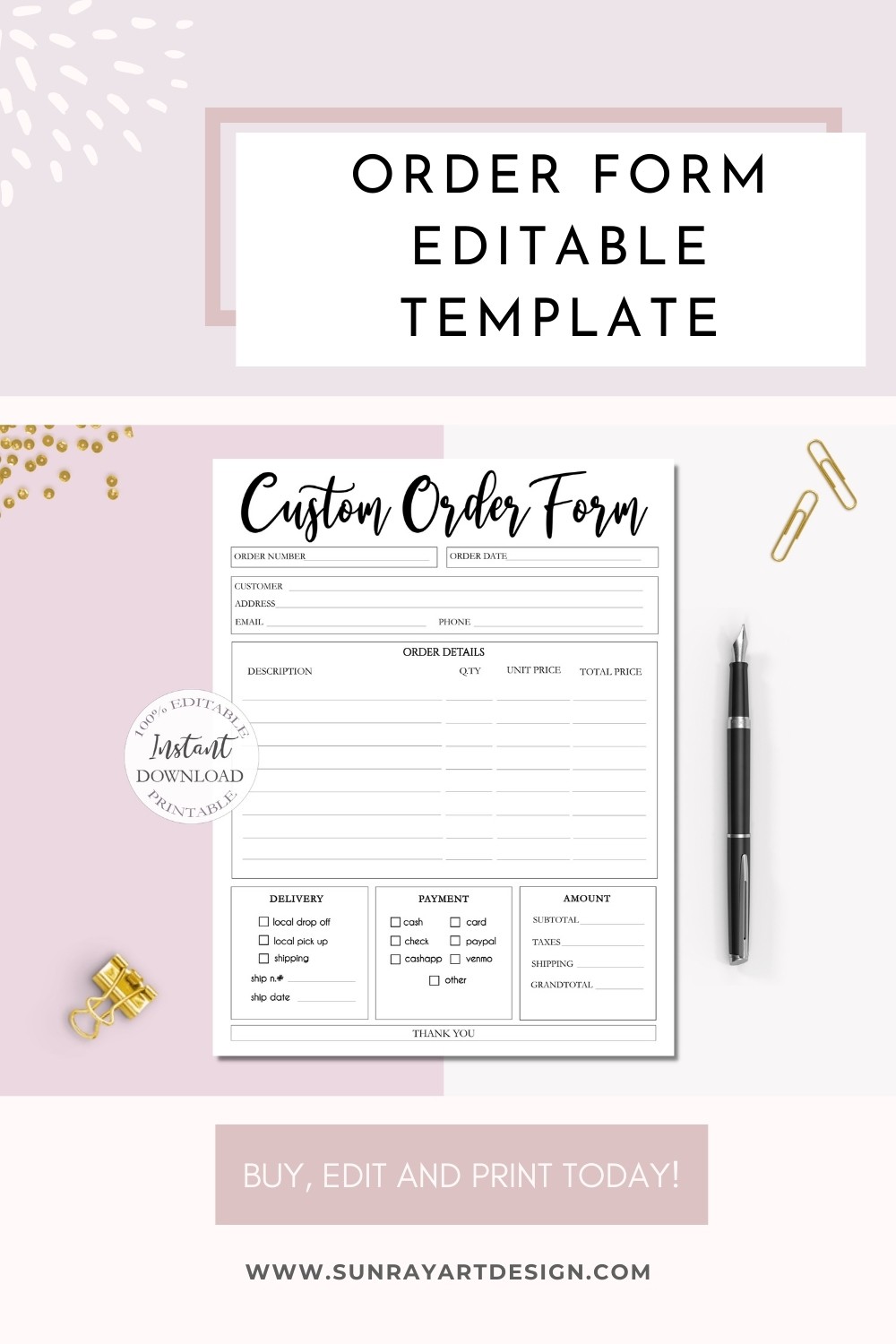 order_form_template(00) - SunRayArt Designs