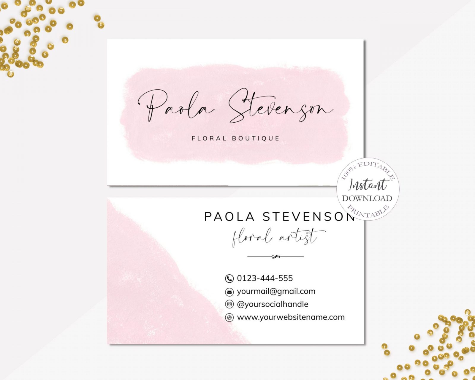 business_card_template_1a - SunRayArt Designs