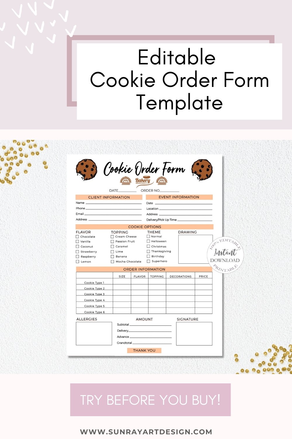 cookie_order_form_template - SunRayArt Designs