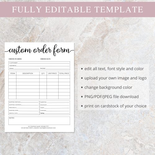 10 Editable Forms Bundle, Canva Template For Small Business