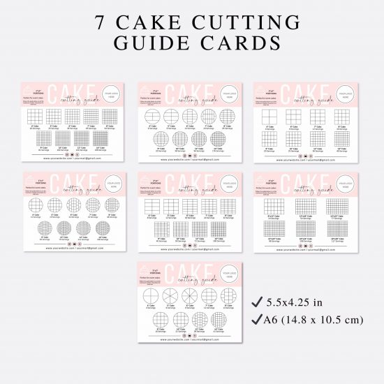 SunRayArt Designs - Cake Cutting Guide Canva Template